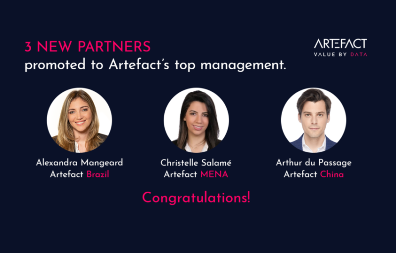 Artefact promotes three top leaders to Partner - Artefact