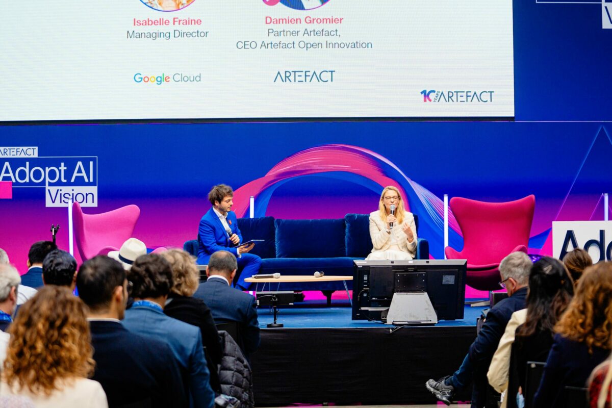 Isabelle Fraine, Managing Director of GOOGLE CLOUD FRANCE at the Adopt ...