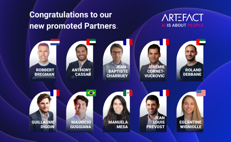 Artefact announces the Promotion of 10 new Partners - Artefact
